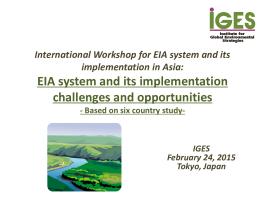 EIA system and its implementation challenges and opportunities - based ...