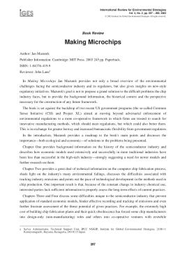Book Review"Making Microchips"