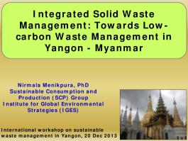 Integrated Solid Waste Management: Towards Low-carbon Waste Management ...