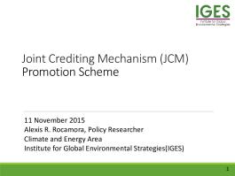 JCM Support Programme