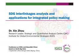 SDG interlinkages analysis and applications for integrated policy making