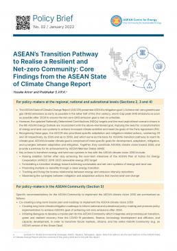 ASEAN’s Transition Pathway to Realise a Resilient and Net-zero ...