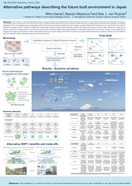 Alternative pathways describing the future built environment in Japan